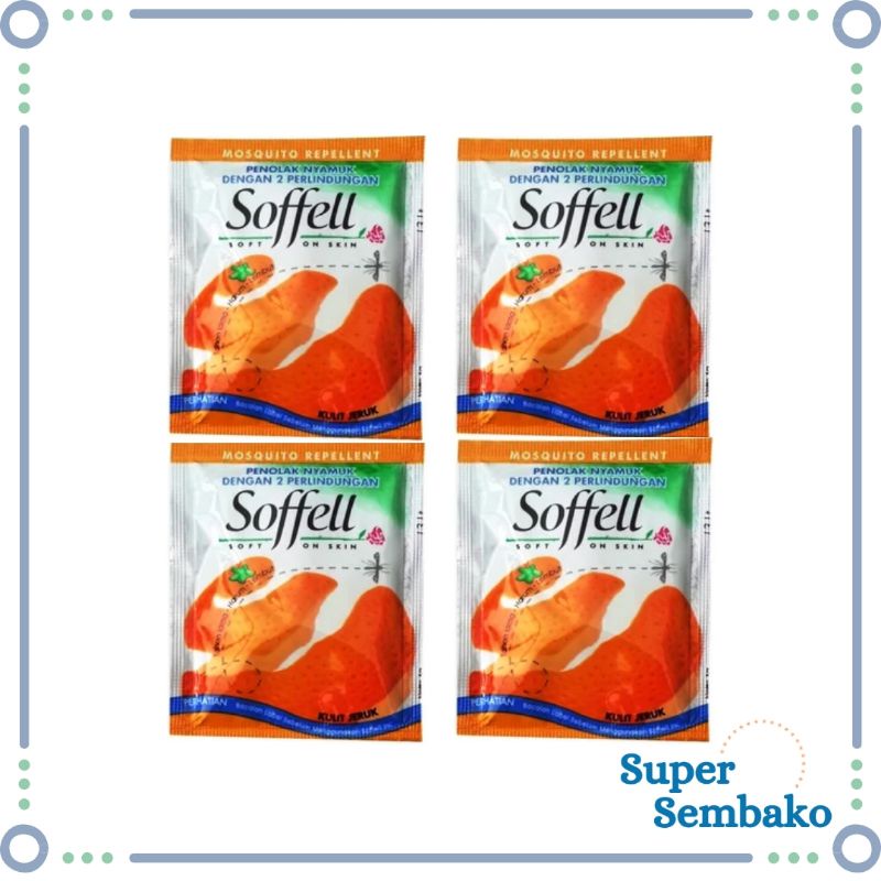 Jual LOTION / LOSION SOFFELL / SOFEL ANTI NYAMUK WANGI KULIT JERUK 6g ...