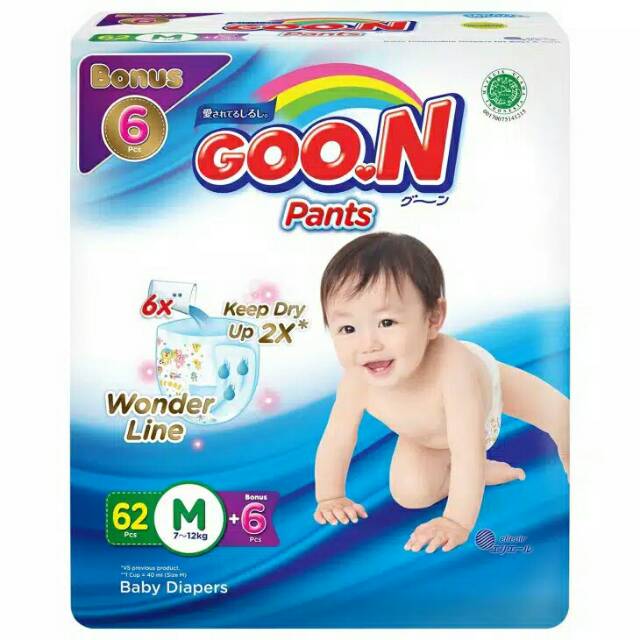 Jual Goon Pants Kemasan Baru ukuran M 62+6 (bonus pack) | Shopee Indonesia