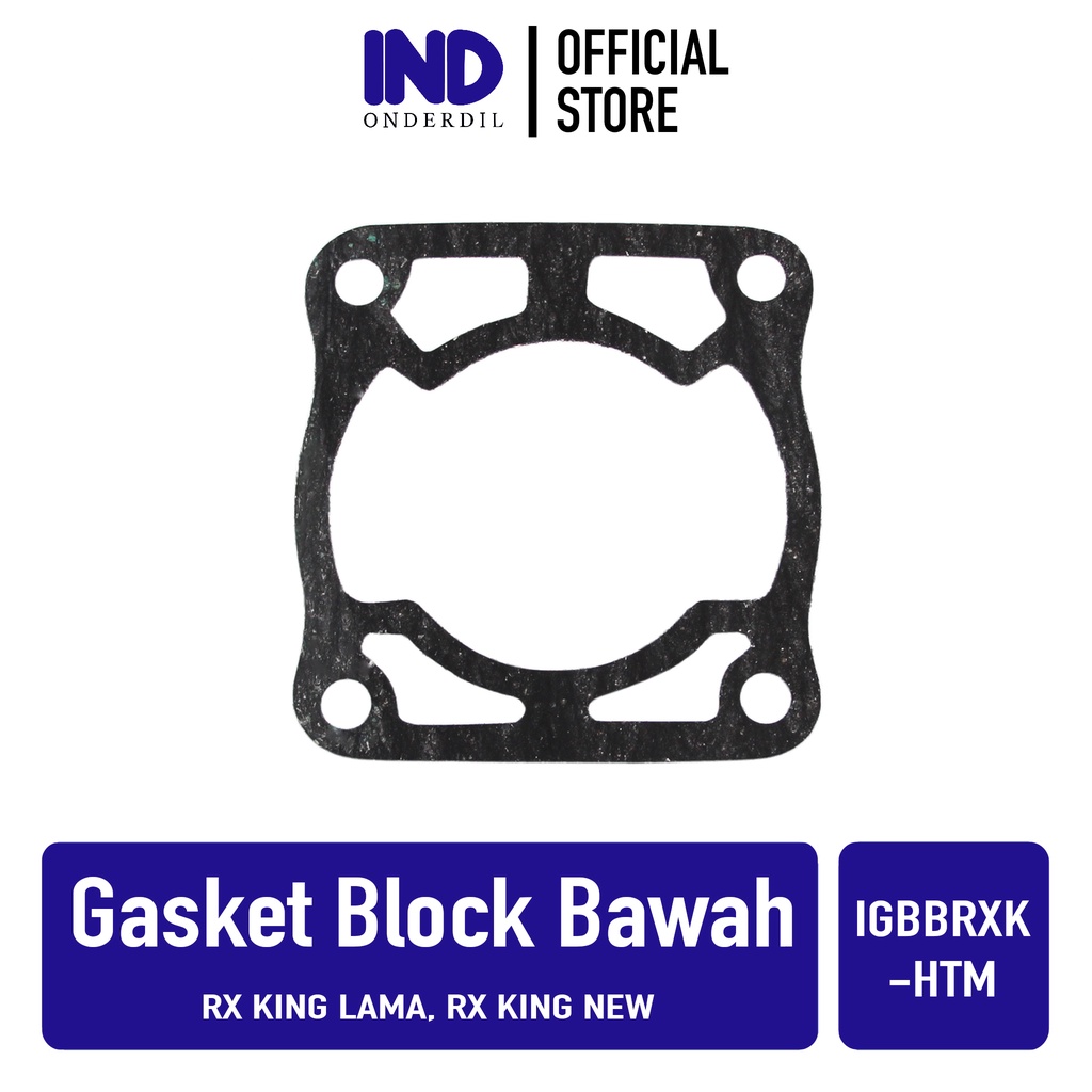 Jual IND Onderdil Gasket-Packing Block Bawah Seher Cylinder Hitam RX King-New | Shopee Indonesia