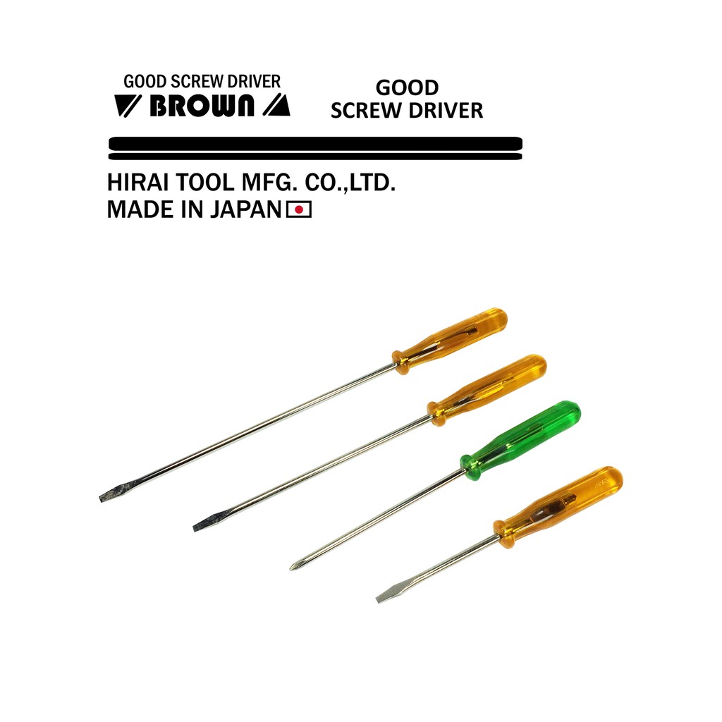 Jual Obeng Kurus Gagang Kristal (+) Plus & (-) Minus 4 mm x 105 ~ 175 ...