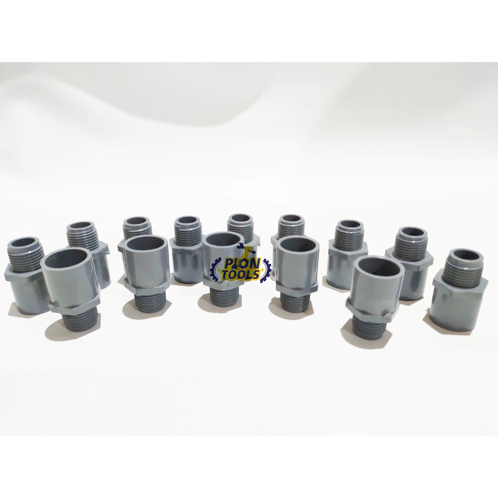Jual PMP Sok drat luar PVC ts 1/2" SDL pvc sock drat luar pvc valve ...