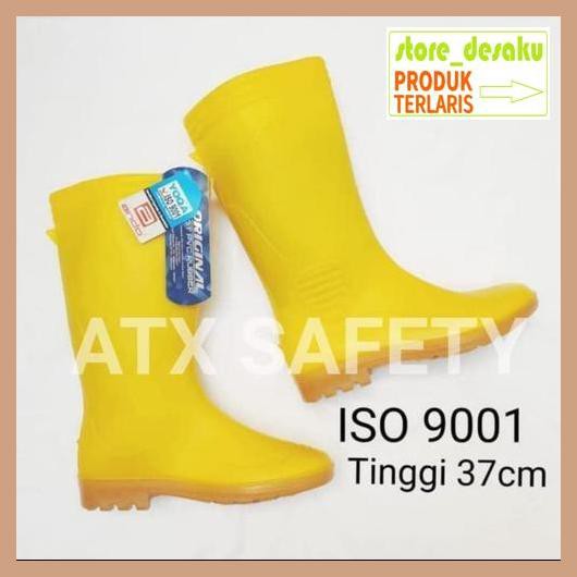 Jual 99Uo9Ui- Sepatu Boot Bot Kuning Tinggi Kerja Apd Merk Ando Anti ...