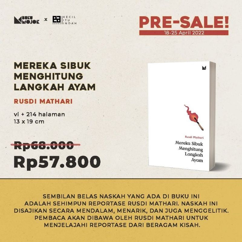 Jual Mereka Sibuk Menghitung Langkah Ayam | Shopee Indonesia