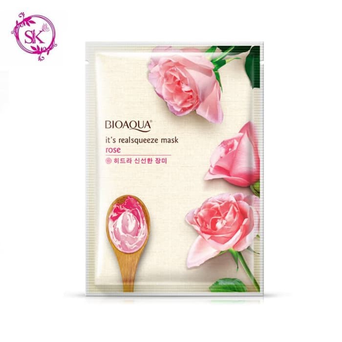 Jual SACHET BIOAQUA ROSE MASK / MASKER TISSUE BUNGA MAWAR | Shopee ...