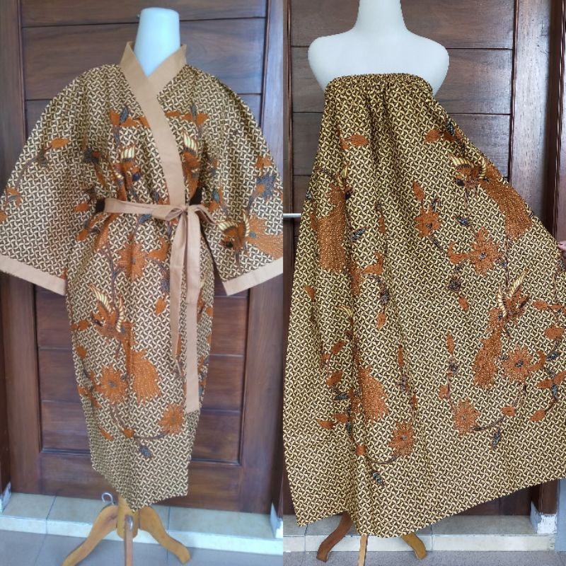 Jual Kimono Batik set Kemben Spa size Jumbo motif Jawa Klasik | Shopee ...