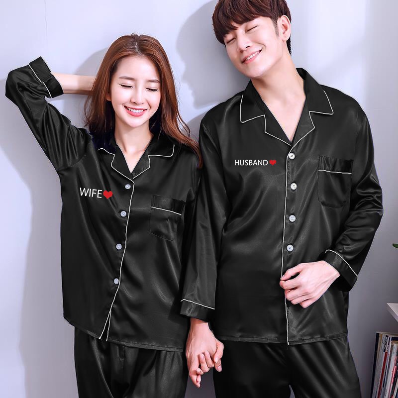 Jual Zavyn Piyama Couple Satin PP HUSBAND LOVE & WIFE LOVE Lengan ...