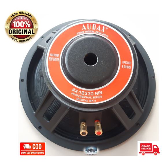 Jual AUDAX Speaker 12 Inch Daya 500 Watt AX-12330 Full Range ASLI ...