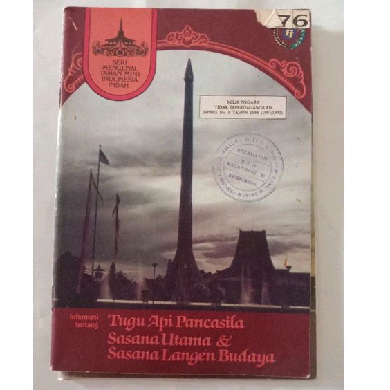 Jual tugu api pancasila - buku jadul - buku bekas perpustakaan | Shopee ...