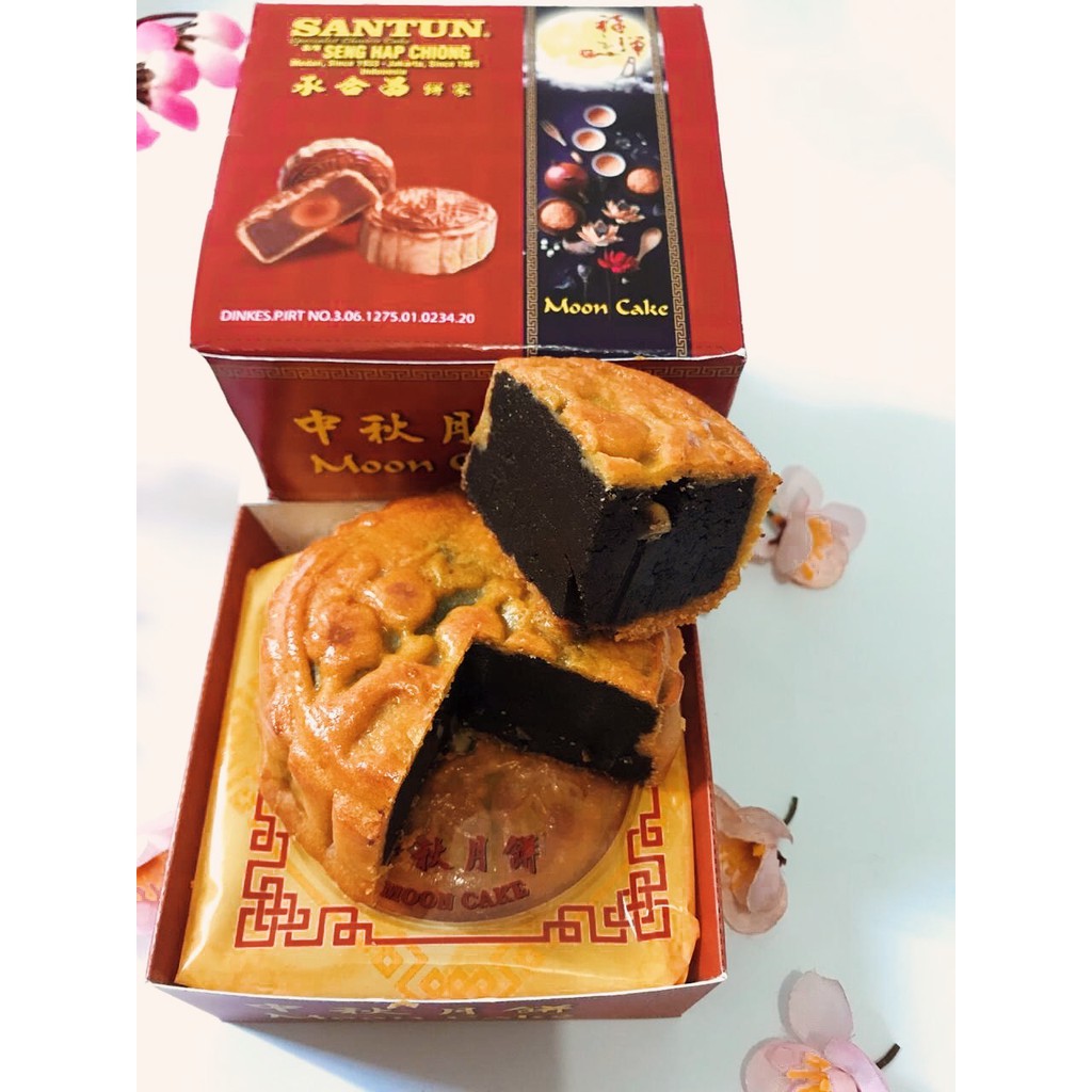 Jual MOONCAKE / KUE BULAN SANTUN FOOD (1933) / TAUSA HITAM / 1 pcs ...