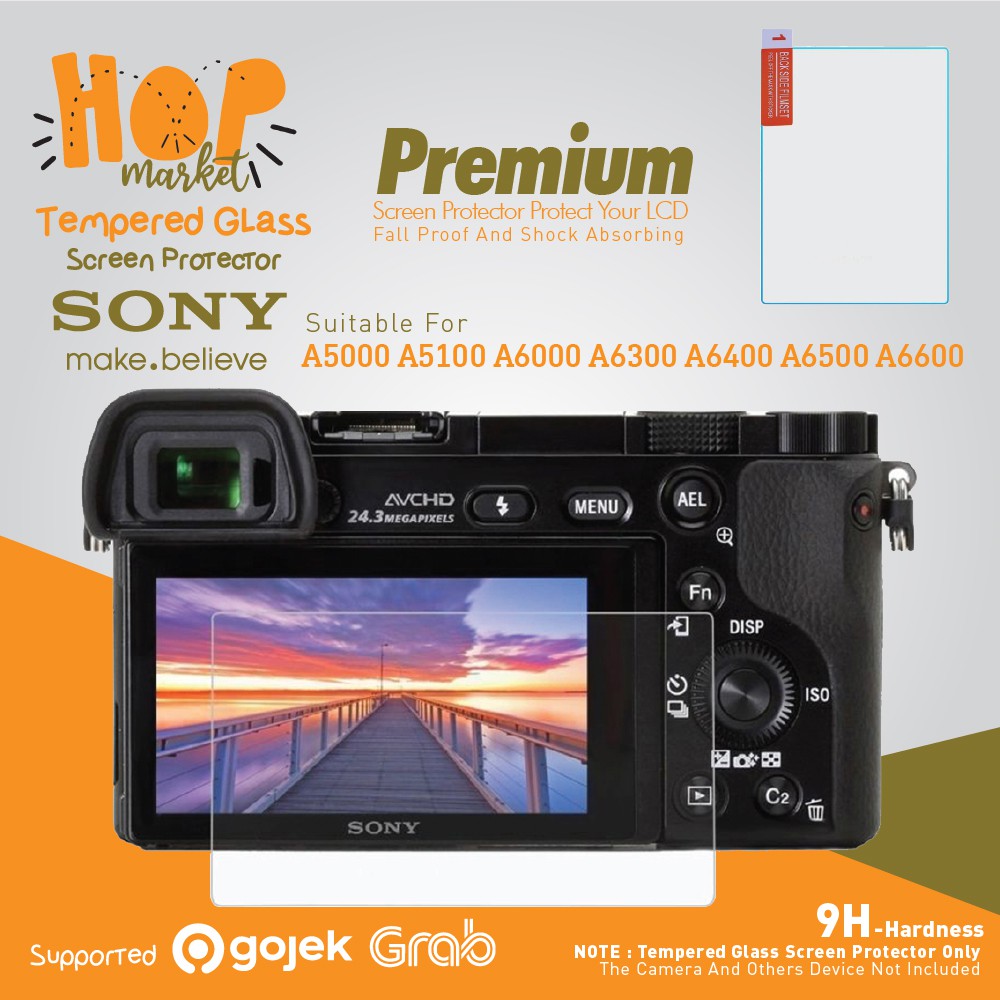 Jual Sony Alpha A5000 A5100 A6000 A6300 A6400 A6500 A6600 LCD Tempered ...