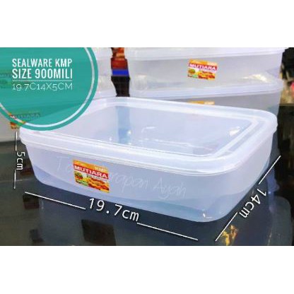 Jual FoodBox/tempat makan/kotak/ Toples Bening sealware KMP transparan ( 900, 1800, 2500, 2000 ...