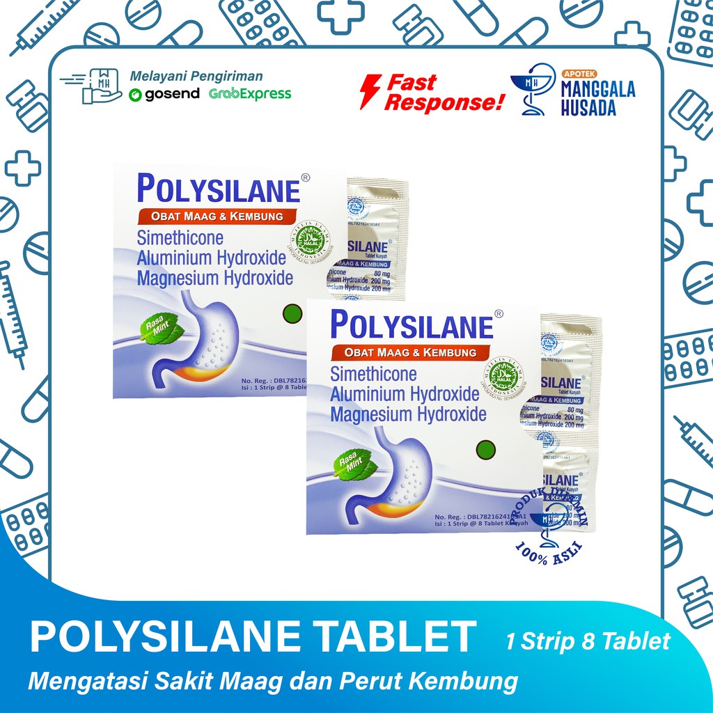 Jual POLYSILANE TABLET 1 STRIP @ 8 TABLET | Shopee Indonesia