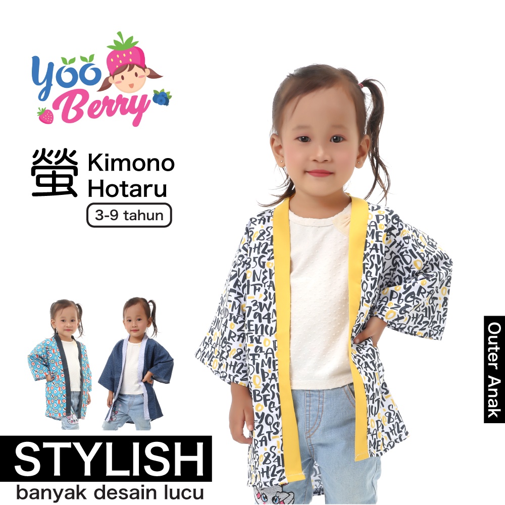 Jual YooBerry Outer Kimono Anak Hotaru Kids Baju Yukata Perempuan Laki ...