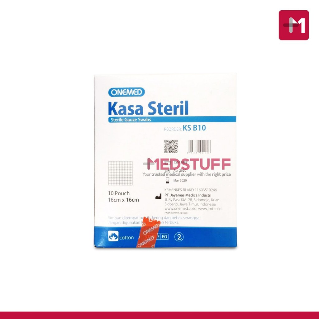 Jual Kasa Steril 16x16cm Onemed Kasa Steril Onemed Gauze Swab Steril ...