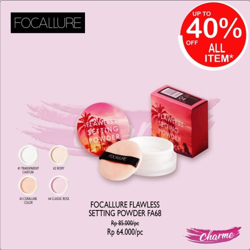 Jual (READY & ORI!) Focallure Flawless Setting Powder / Loose Powder FA 68 FA68 Bedak tabur ...
