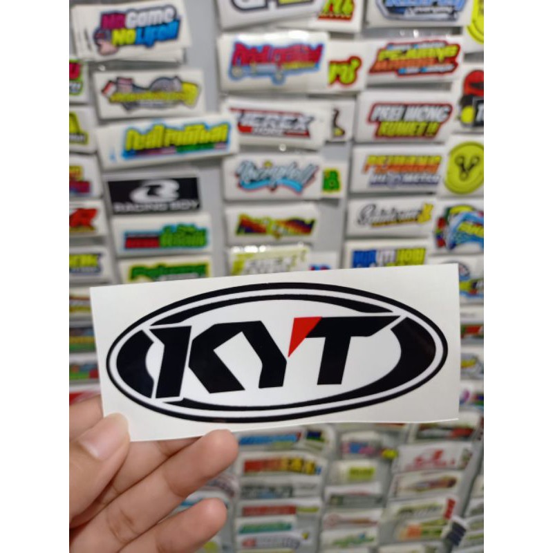 Jual sticker printing KYT 10CM X 4CM | Shopee Indonesia
