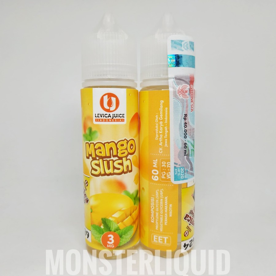 Jual MANGO SLUSH BY LEVICA JUICE 60ML 3MG | Shopee Indonesia