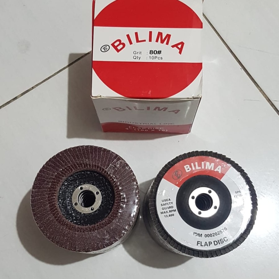 Jual Bilima Amplas Susun / Bilima Flap Disc Grade #60 #80 #100 #120 ...