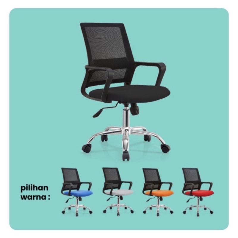 Jual Kursi kantor Rey OC kursi kerja kursi staf kursi jaring | Shopee ...