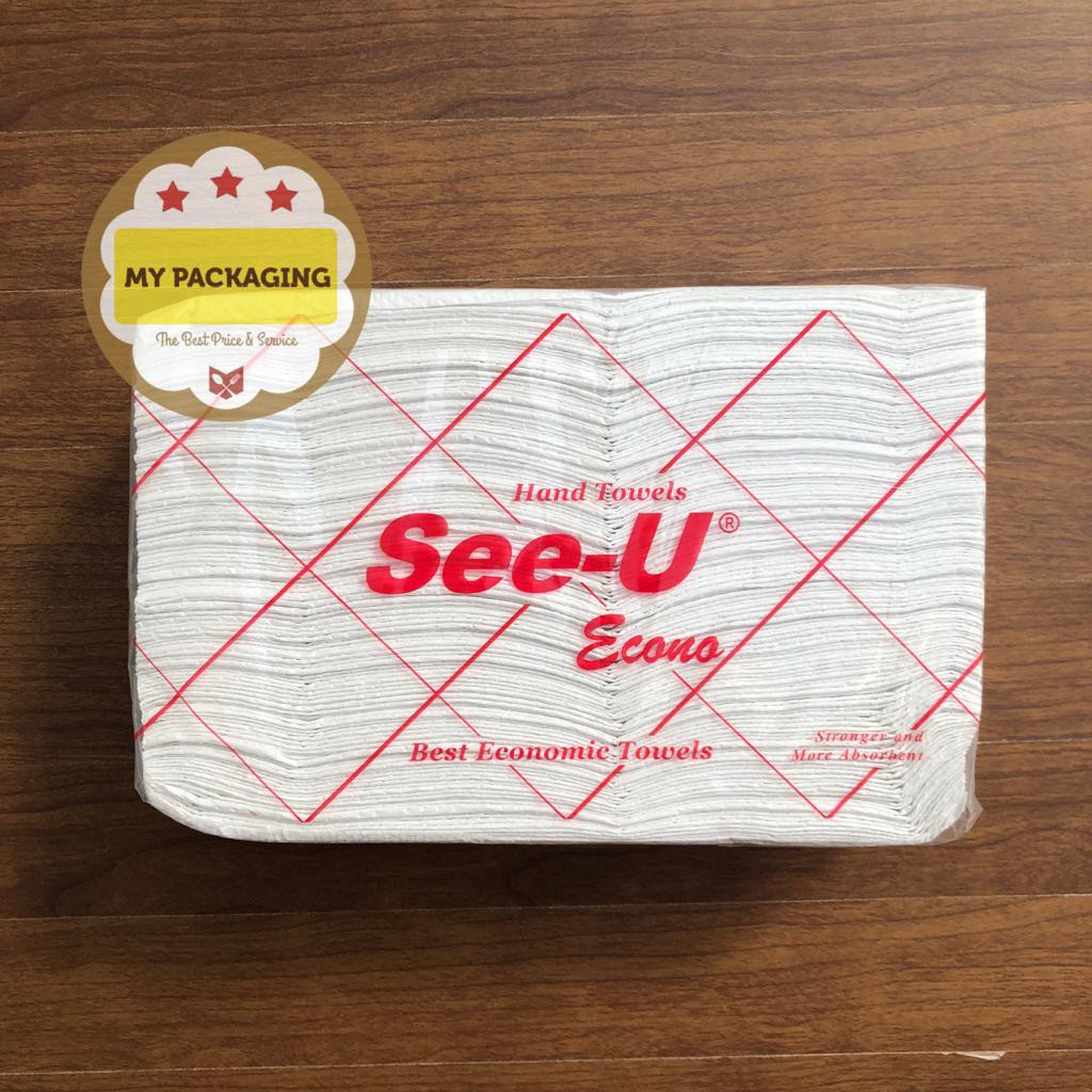 Jual Tissue Hand Towel Tisu Tisue SEE-U 150sheet - Econo Red | Shopee ...