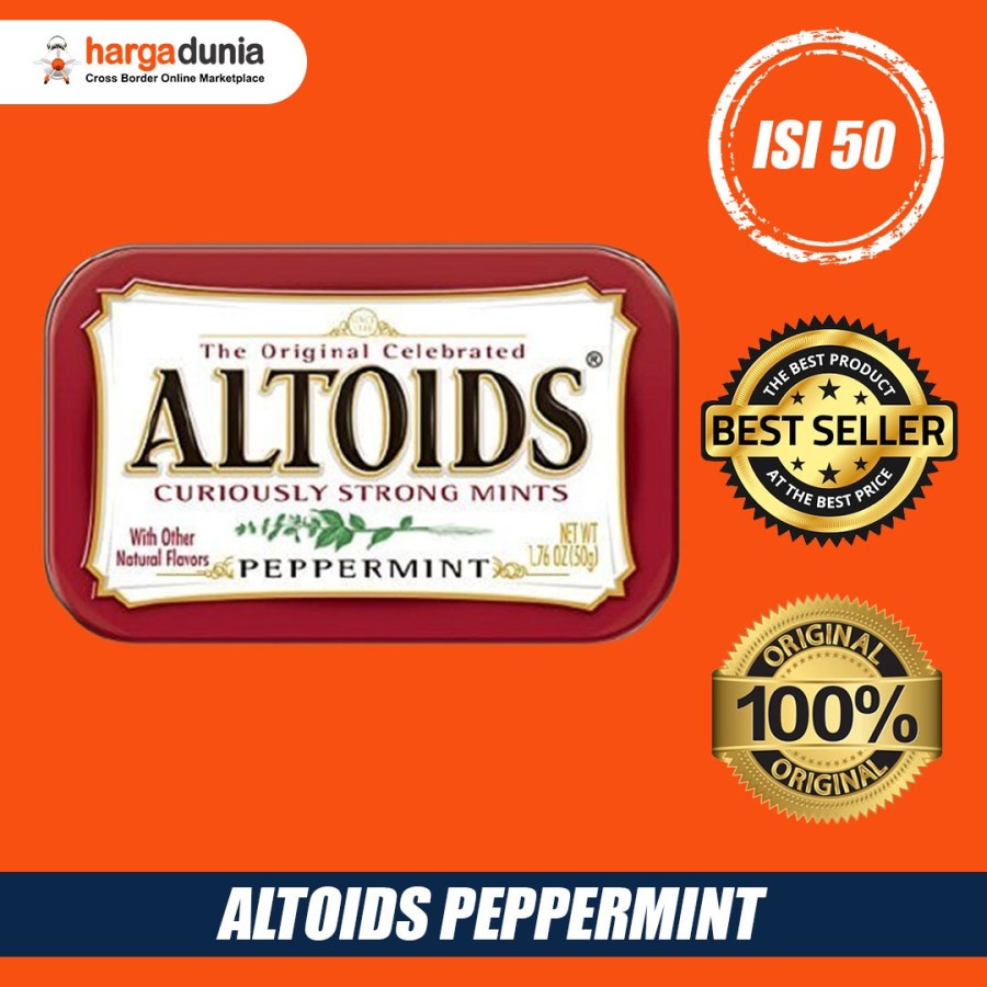 Jual Altoids Peppermint Mints Candy 100% Original USA - Permen ...