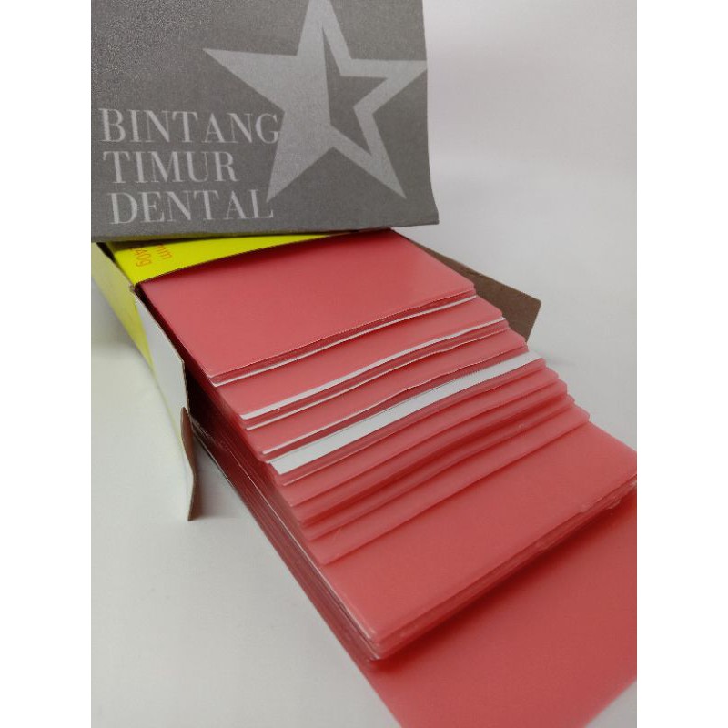 Jual Base plate wax merah gigitan gigi palsu | Shopee Indonesia