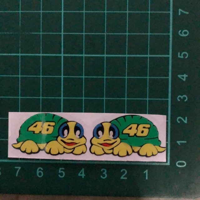 Jual Stiker helm sticker visor kura kura rossi | Shopee Indonesia