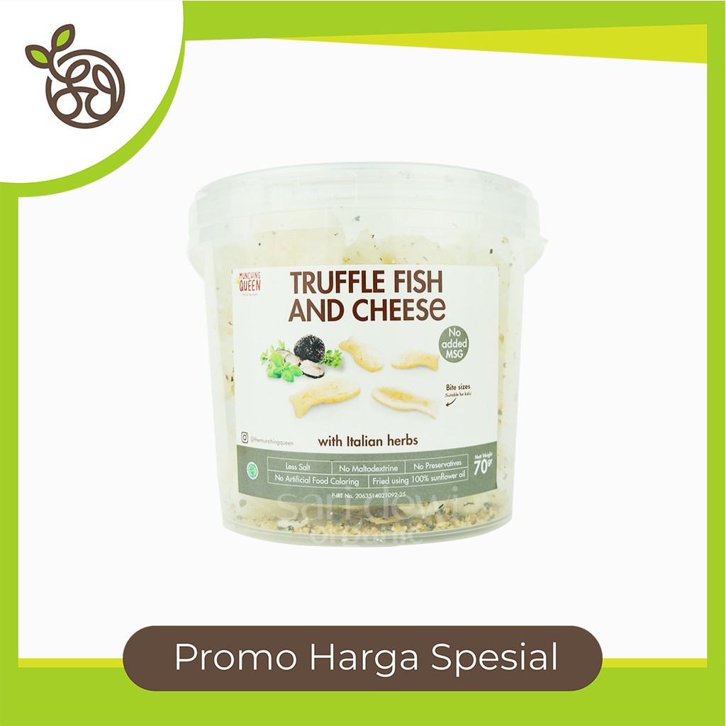 Jual MUNCHING QUEEN TRUFFLE FISH & CHEESE NO MSG SNACK 70 GR | Shopee ...