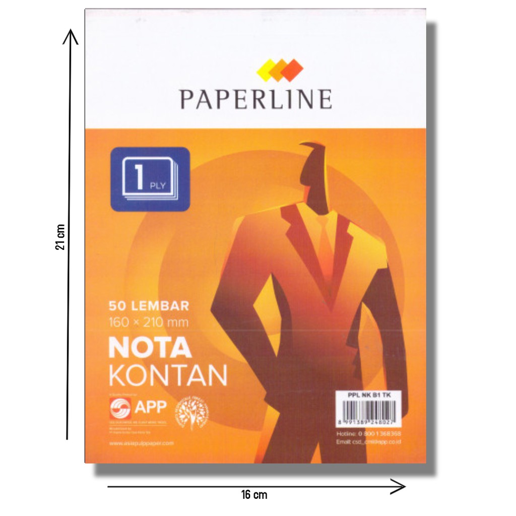 Jual Paperline PPL NK B1 Nota Kontan Besar 1 Ply ( 3 pcs ) | Shopee ...