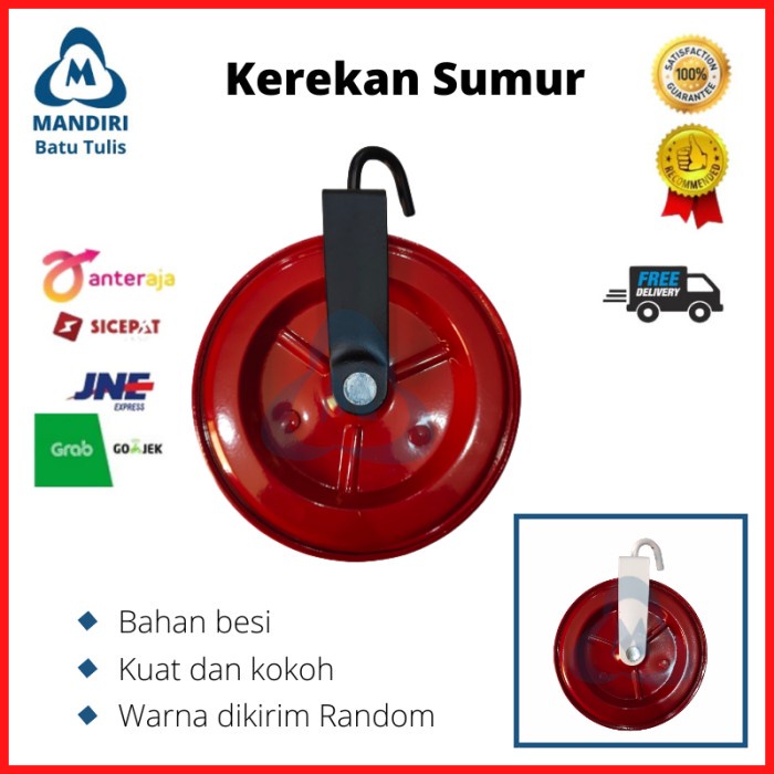 Jual [47D404] Kerekan Sumur Katrol Timba Kerekan Bangunan Katrol Ember ...