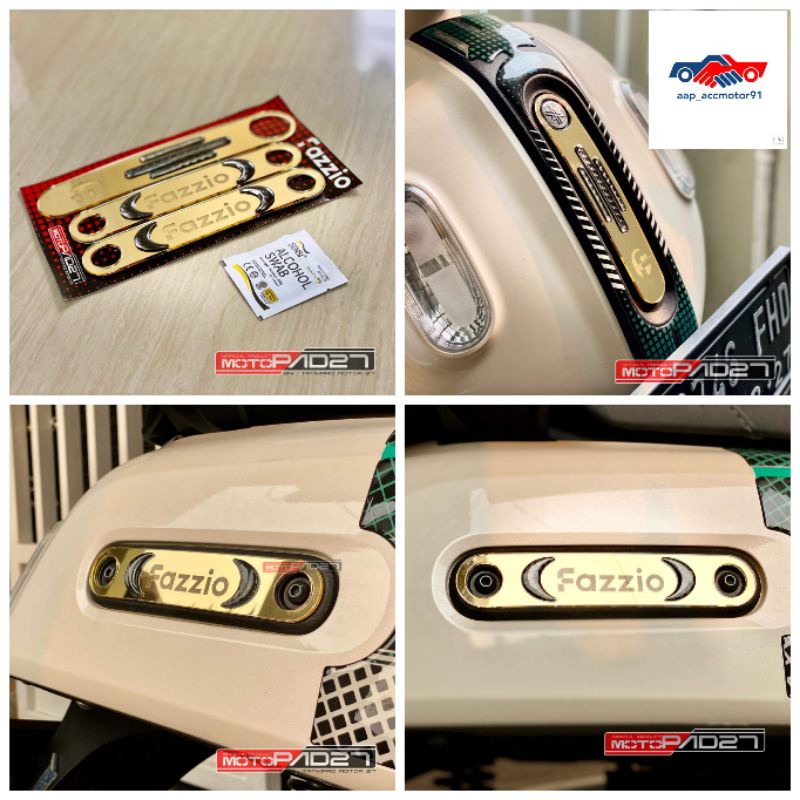 Jual emblem logo 3 D FAZZIO 125 emblem panel premium motopad27 3 item ...