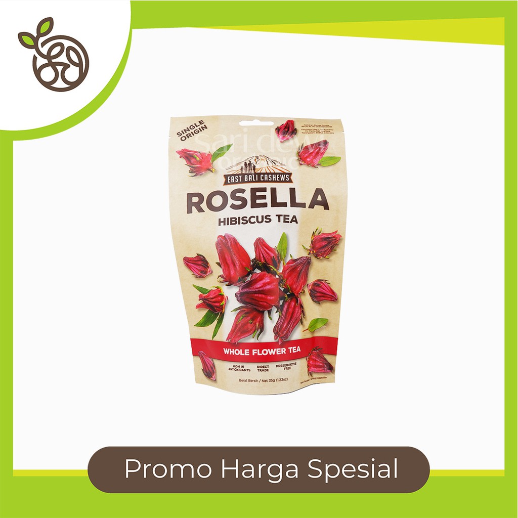Jual EAST BALI ROSELLA HIBISCUS TEA WHOLE FLOWER TEA 35 GR | Shopee ...
