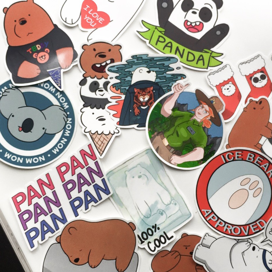 Jual We Bare Bears Sticker Pack | Shopee Indonesia