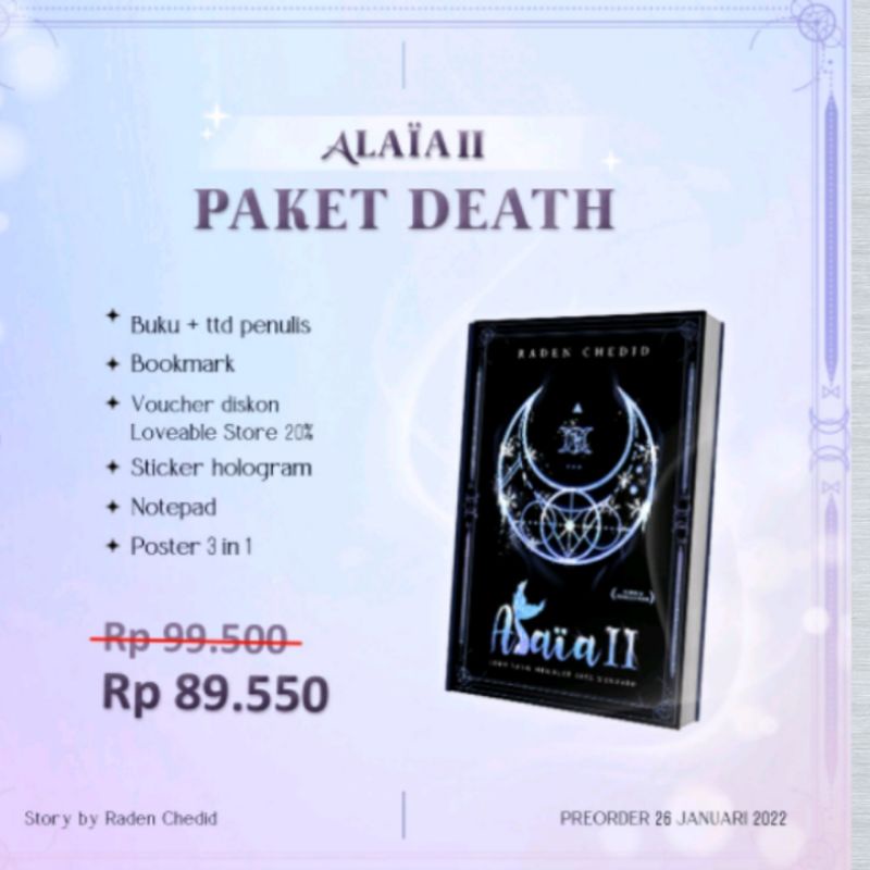 Jual Novel ALAIA 2 + TTD - Raden Chedid (original 100%) | Shopee Indonesia