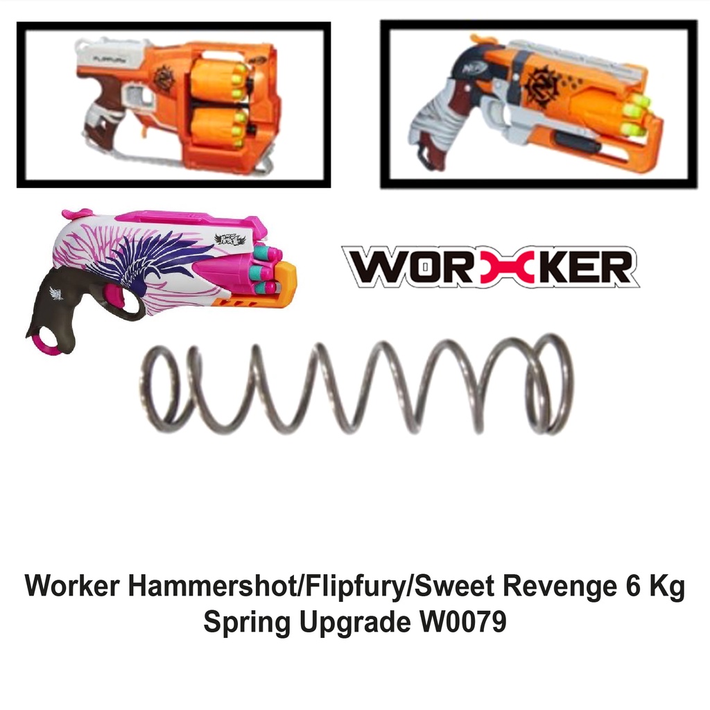 Jual Worker Mod Nerf Hammershot/Sweet Revenge/Flipfury 6 Kg Spring ...