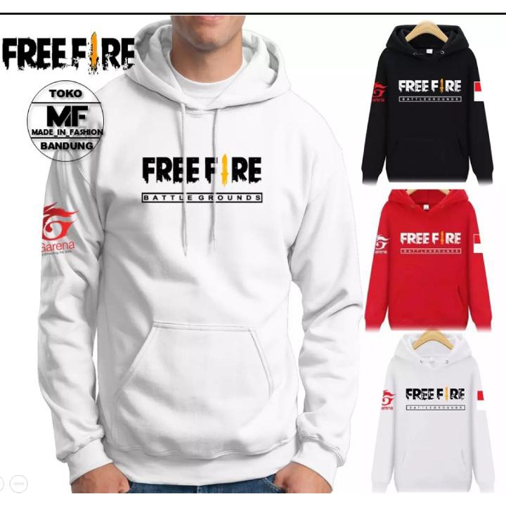 Jual [ Bayar Di Tempat] Jaket Free Fire / Sweater Free Fire / Hoodie ...