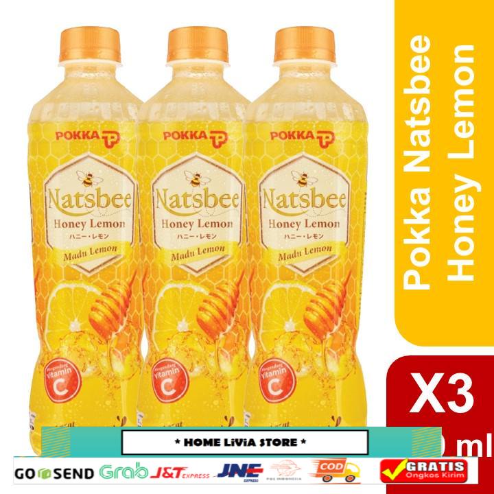 Jual Pokka Natsbee Honey Lemon 3 x 450 ml | Shopee Indonesia
