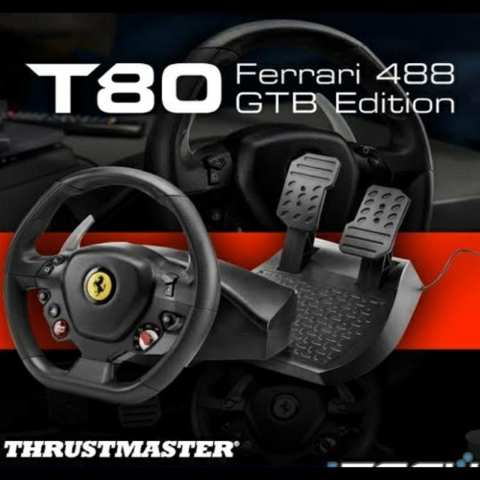 Jual ThrustMaster T80 Ferrari 488 GTB Edition Racing Wheels for PS4, PC ...