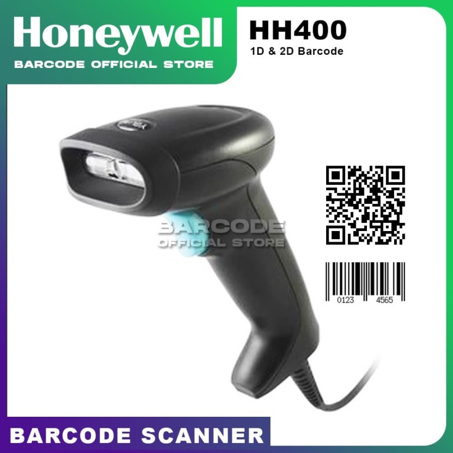 Jual Honeywell HH400 Imager Barcode Scanner 1D & 2D Dimensi ( USB ...