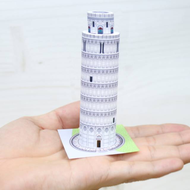 Jual Leaning Tower of Pisa Italy Mini Version papercraft | Shopee Indonesia