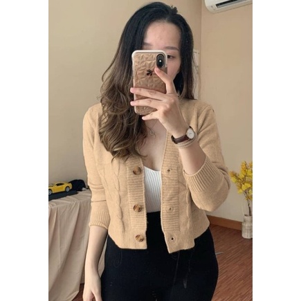 Jual WSE390 - Cardigan Rajut Rosie Motif Kabel Outer Rajut Motif Kabel Bahan Rajut Lembut Nyaman ...