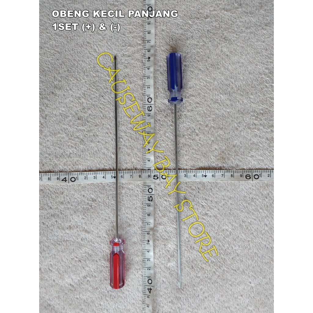 Jual OBENG KECIL PANJANG 1 SET ( + ) dan ( - ) | Shopee Indonesia