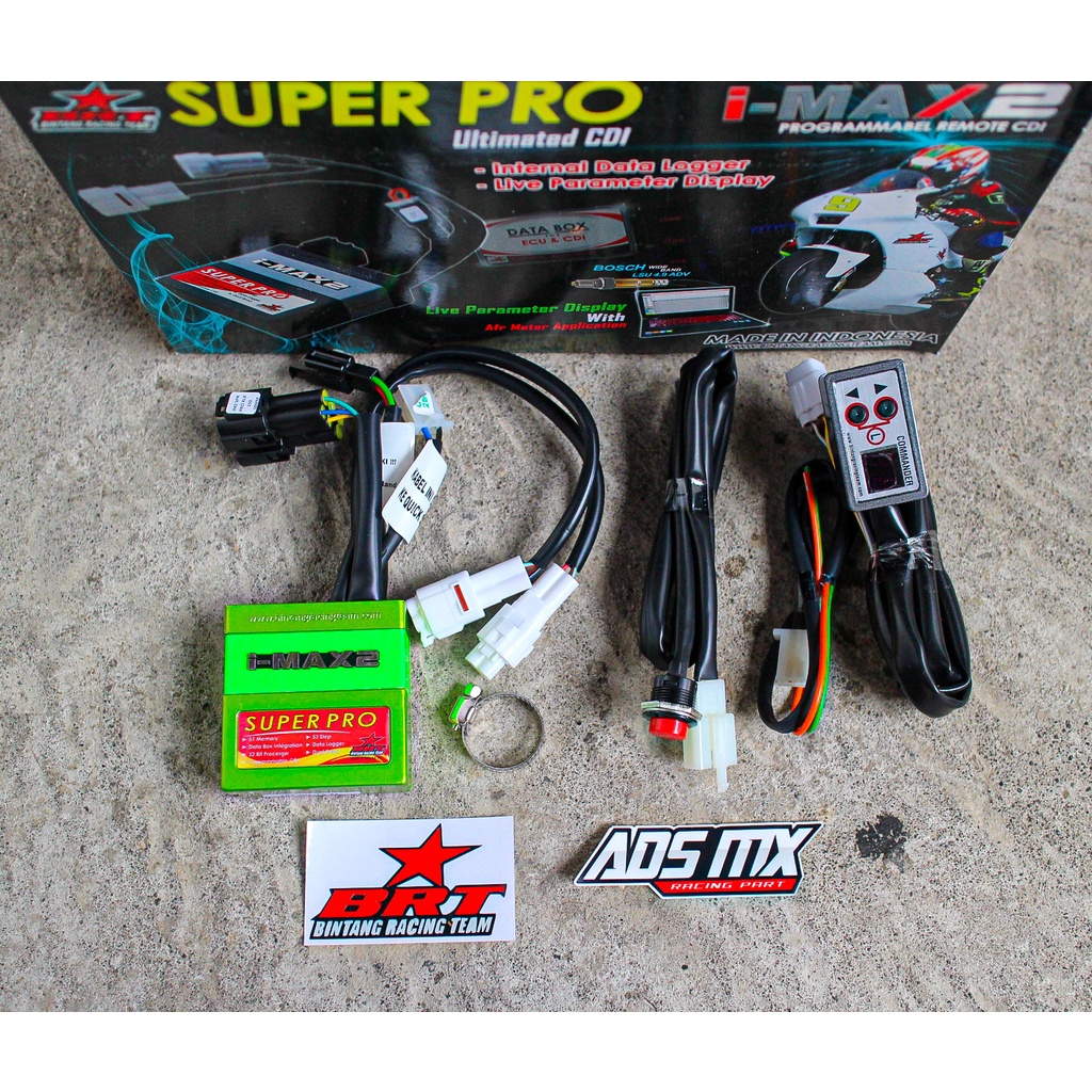 Jual CDI BRT IMAX 2 SUPER PRO 52 Step KLX 150 Bonus Sticker Dtracker BF ...