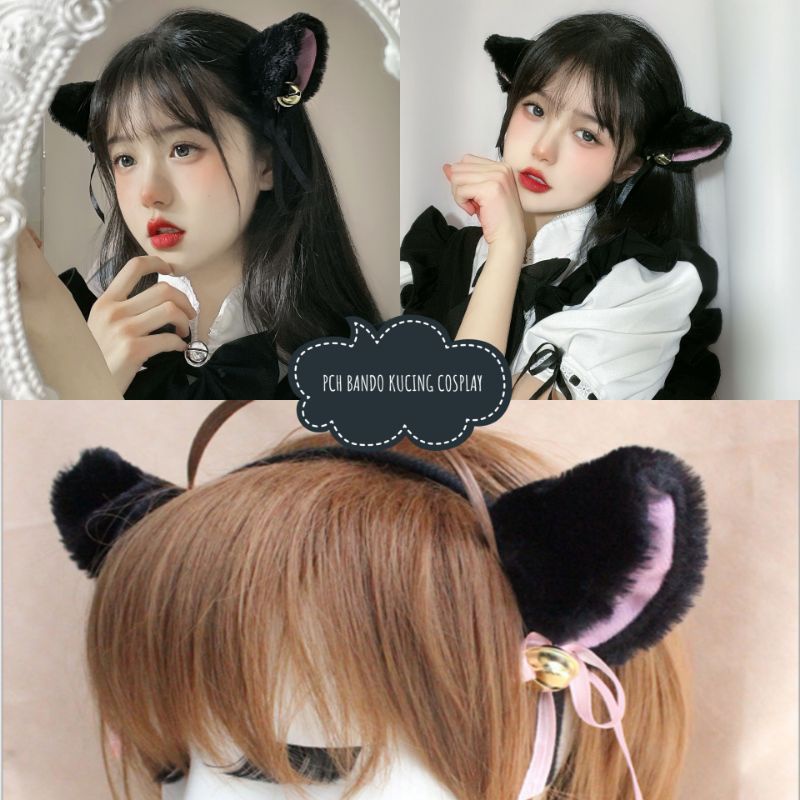 Jual BANDO TELINGA KUCING NEKOMIMI / BANDO COSPLAY | Shopee Indonesia