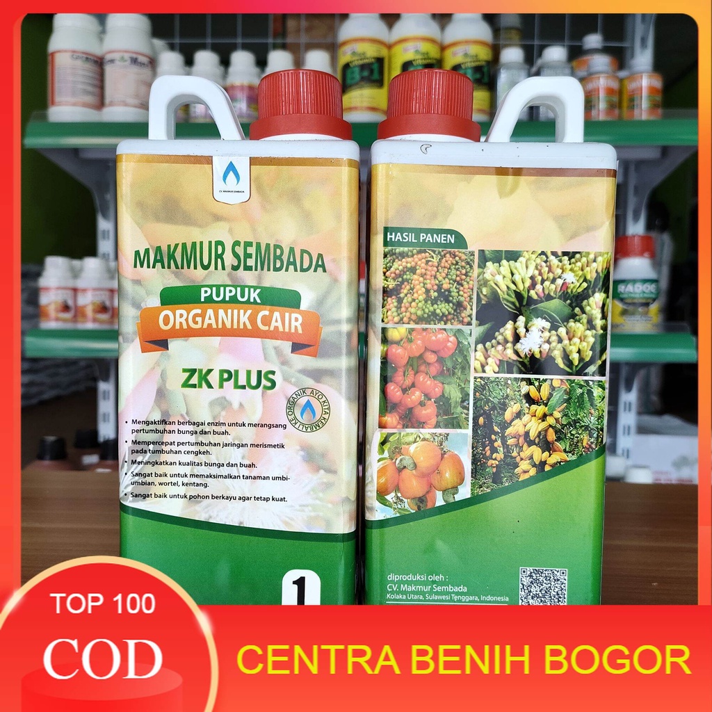 Jual ORIGINAL POC - Pupuk Organik Cair ZK Plus pelebat buah - anti rontok - 1 liter Makmur ...