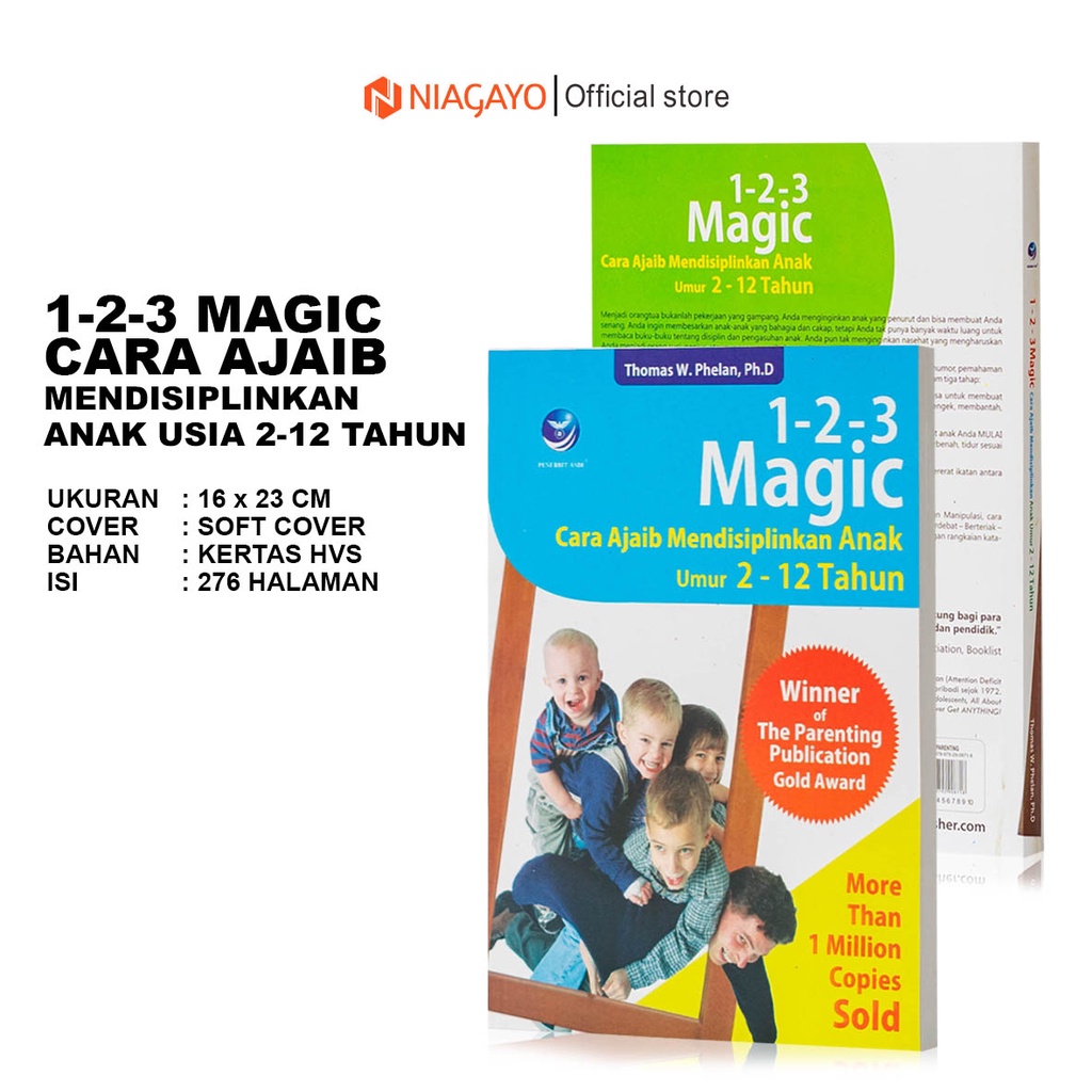 Jual Buku Parenting 123 Magic Cara Ajaib Mendisiplinkan Anak Umur 2 Sampai 12 Tahun | Shopee ...