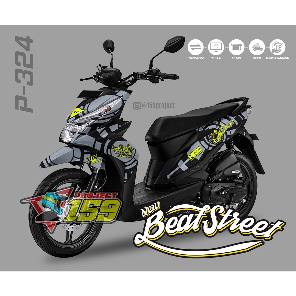 Jual Stiker Motor Beat Street 2017 - P-324 Street Rider Livery | Shopee ...