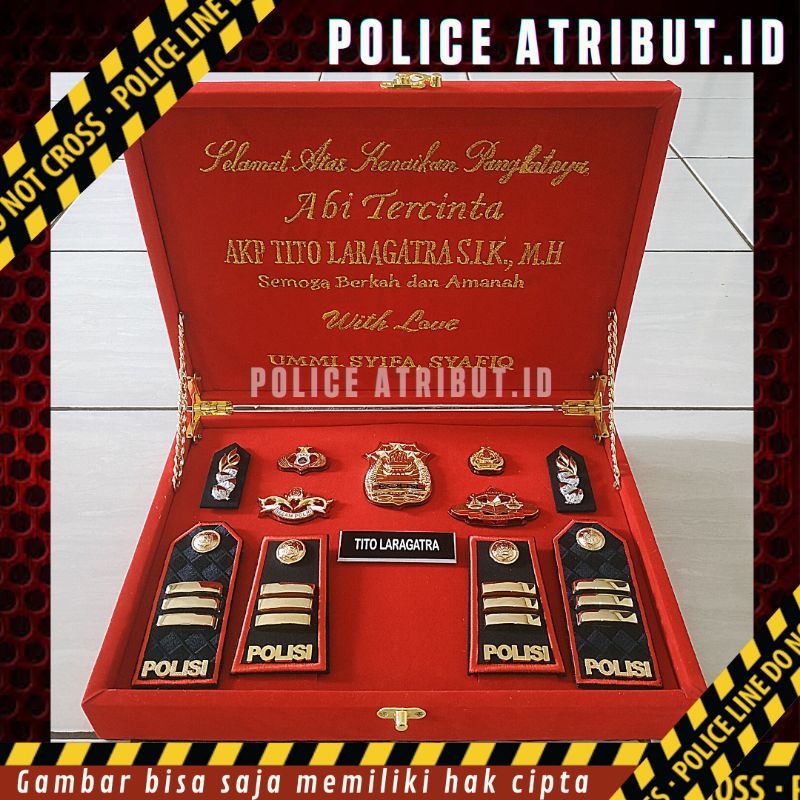 Jual Pangkat AKP perwira Polisi PDH PDU Set Box reques ucapan Terbaru ...