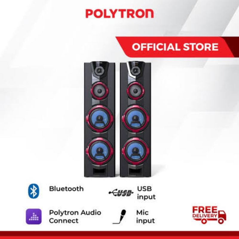 Jual ACTIVE SPEAKER POLYTRON PAS MULTIMEDIA KARAOKE HDMI DOUBLE WOOFER ...