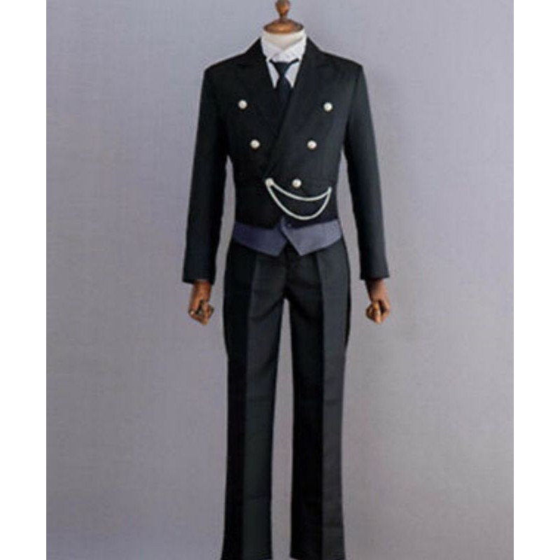 Jual Black Butler Kuroshitsuji Sebastian Michaelis Uniforme Costume ...